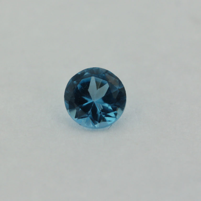 Loose Round Cut Blue Zircon CZ Gemstone Cubic Zirconia December ...