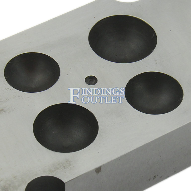 Dapping Die & Design Block With 22 Depressions - Findings Outlet