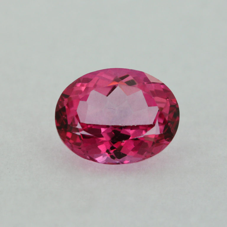 Loose Oval Cut Genuine Natural Pink Topaz Gemstone Semi Precious ...