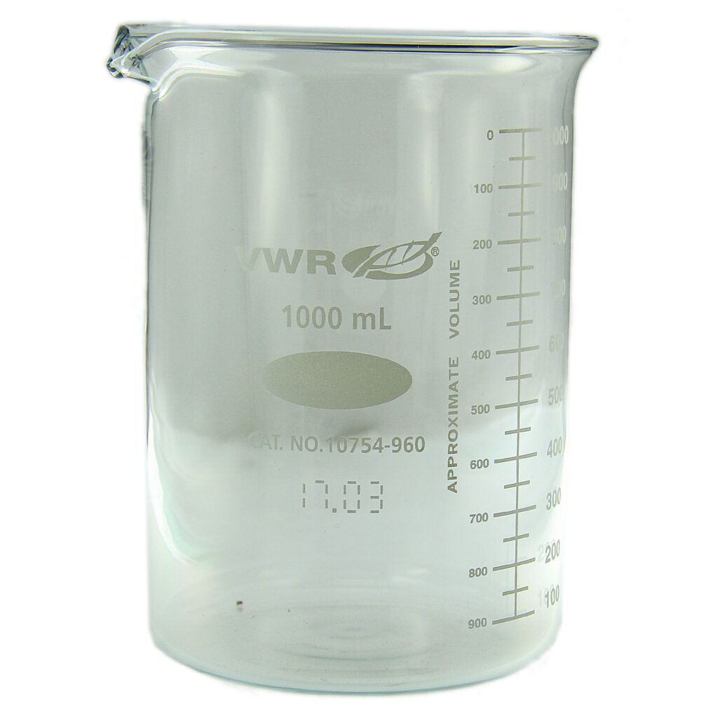 1000ML VWR Low Form Griffin Glass Beaker | Findings Outlet